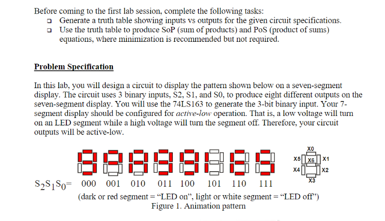 Solved Before coming to the first lab session, complete the | Chegg.com