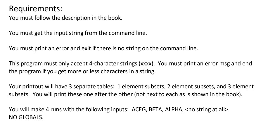 Solved 4. Write recursive functions that list all of the | Chegg.com