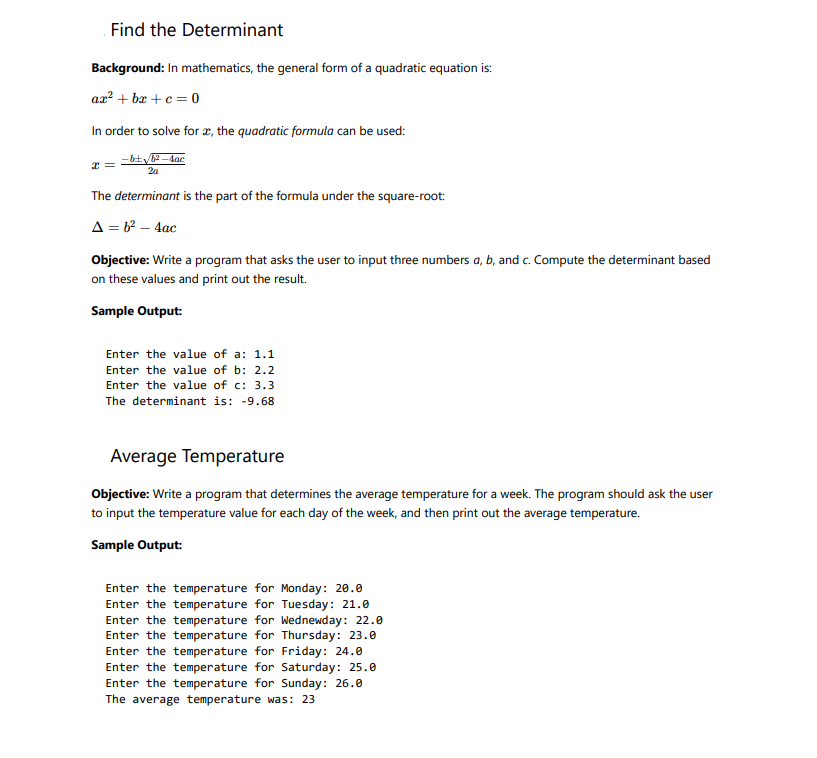 Solved Find the Determinant Background: In mathematics, the | Chegg.com