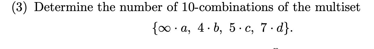 Solved (2) Use combinatorial reasoning to prove the identity | Chegg.com