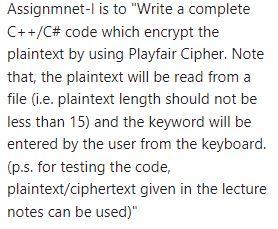 Solved Assignmnet-I is to "Write a complete C++/C# code | Chegg.com