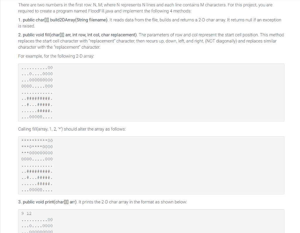 Flood fill is an algorithm that determines the area | Chegg.com