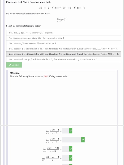 Solved EXercise. Let f be a function such that: Do we have | Chegg.com