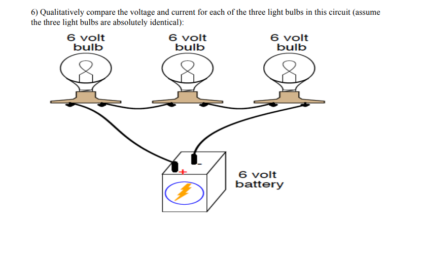 Solved 6) Qualitatively compare the voltage and current for | Chegg.com