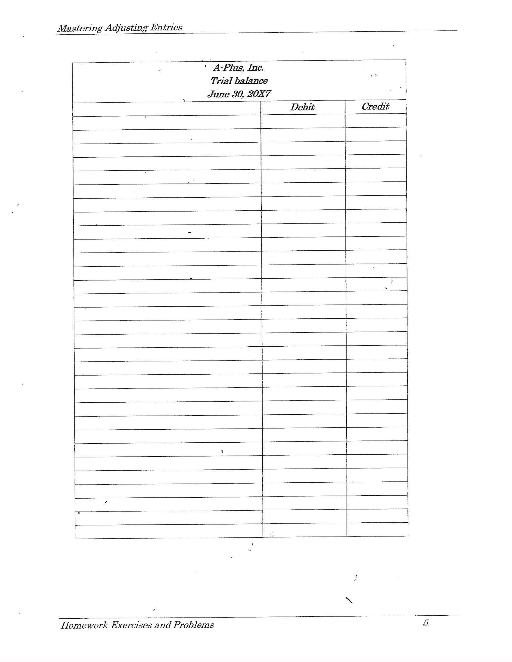 Solved Mastering Adjusting Entries Homework Exercises and | Chegg.com