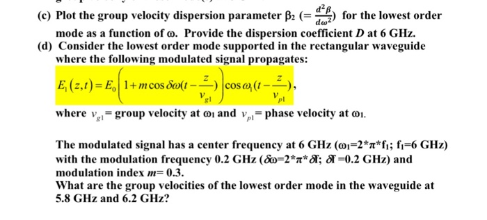 Solved Problem 2-For a rectangular metallic waveguide of | Chegg.com