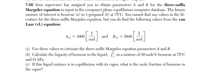 Solved Your supervisor has assigned you to obtain parameters | Chegg.com