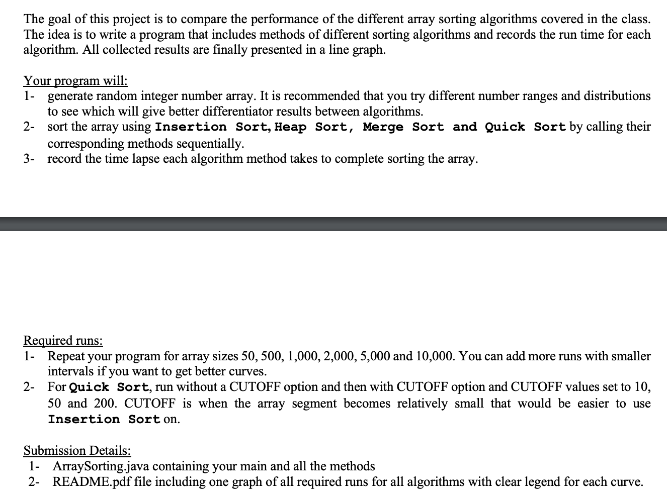 Solved The goal of this project is to compare the | Chegg.com Solved The goal of this project is to compare the | Chegg.com
