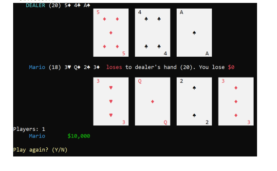 Solved OBJECTIVE You are going to create a Blackjack game. | Chegg.com