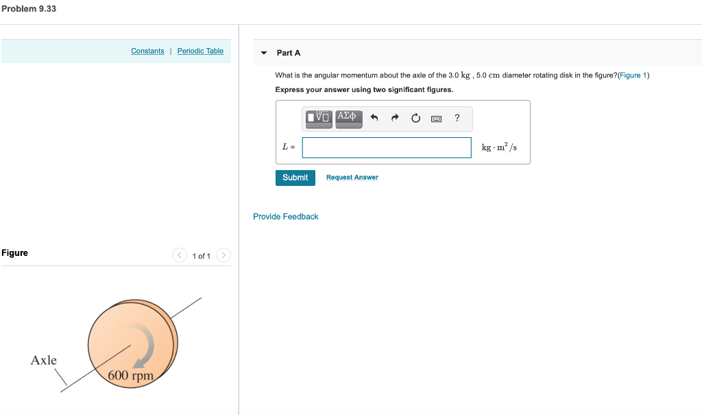 Solved Problem 9.33 Constants |Periodic Table Part A What is | Chegg.com
