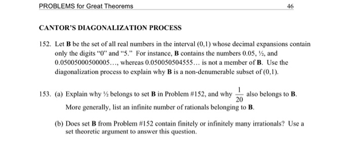 Solved Let B be the set of all real numbers in the interval | Chegg.com