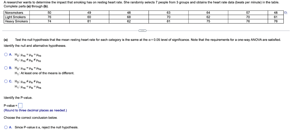 Solved Determine the F-test statistic based on the given | Chegg.com