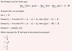 Solved The Product Law for limits says: lim («) - ()) = lim | Chegg.com