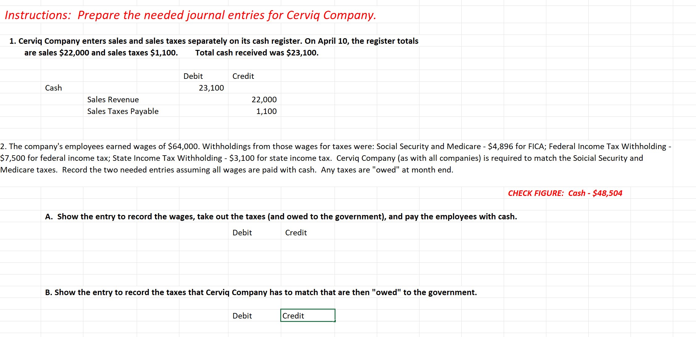 Solved Please answer 2a and 2b in the form of jounral | Chegg.com