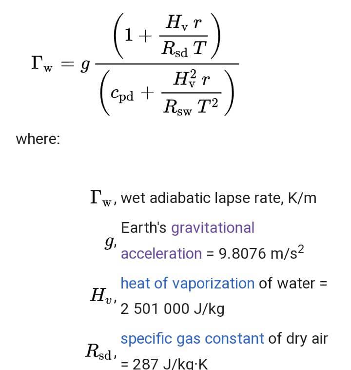 please look at the formula attached. it is the wet | Chegg.com