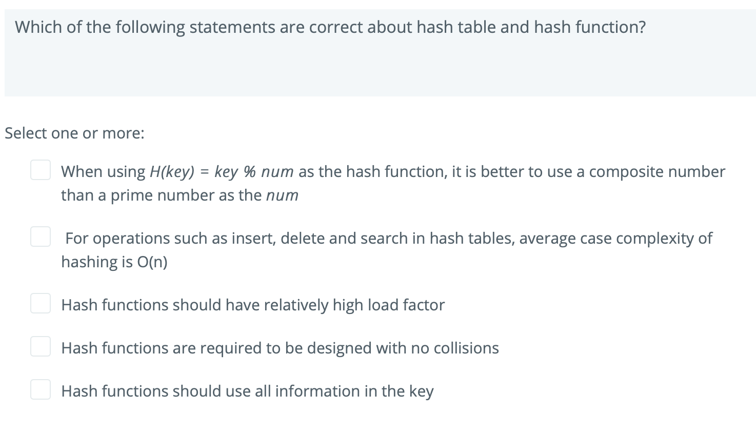 Solved If a hash table's load factor a