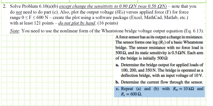 Solved Solve Problem 6.10 (a)(b) ﻿except change the | Chegg.com