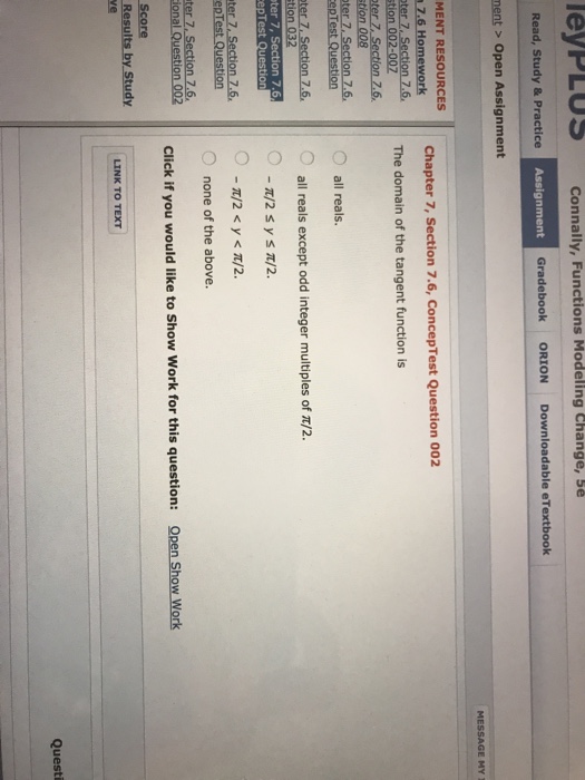 Solved evrL Connally, Functions Modeling Change, Se | Chegg.com