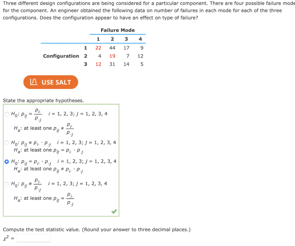 Solved Three different design configurations are being | Chegg.com