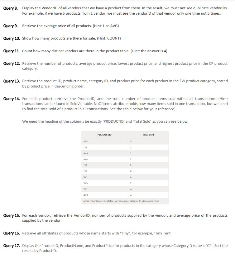 Solved Please complete Query 11 - 20. Or else, don't answer | Chegg.com ...