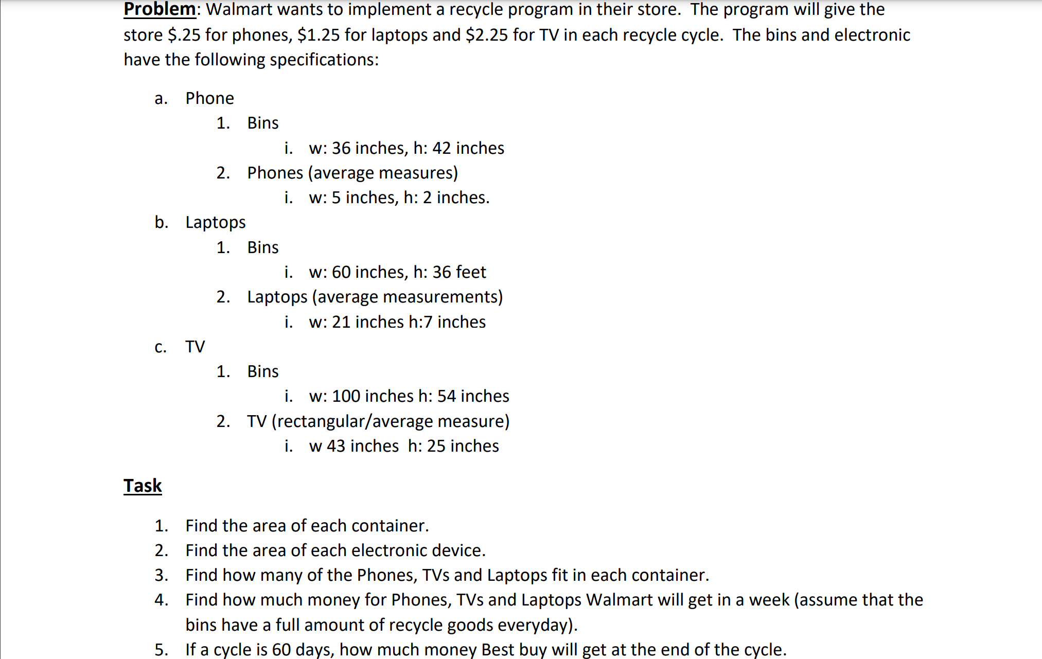 Solved (I need to use a loop in the the problem and I need | Chegg.com