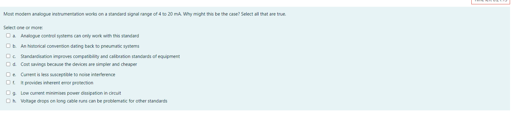 Solved Most modern analogue instrumentation works on a | Chegg.com