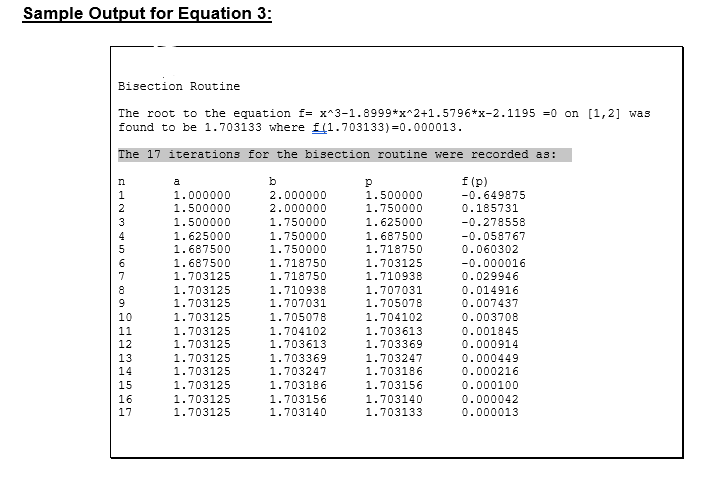 Solved And this is an example for how to look the output | Chegg.com
