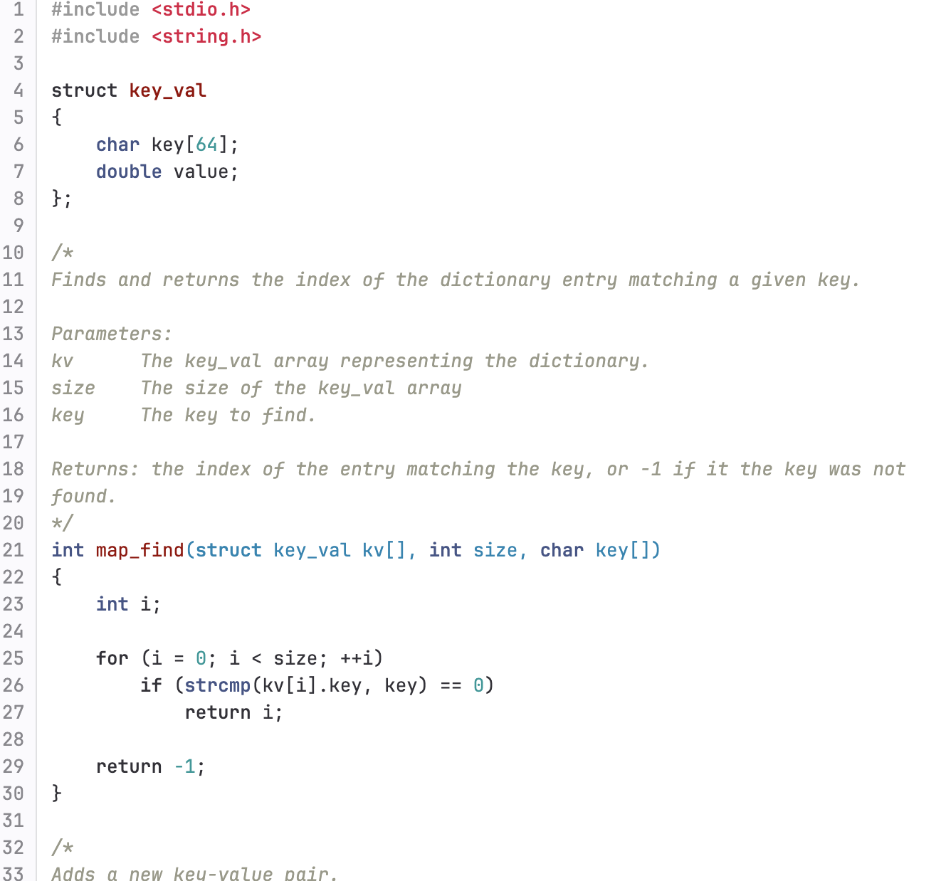 Solved \#include struct key_val \{ char key[64]; double | Chegg.com