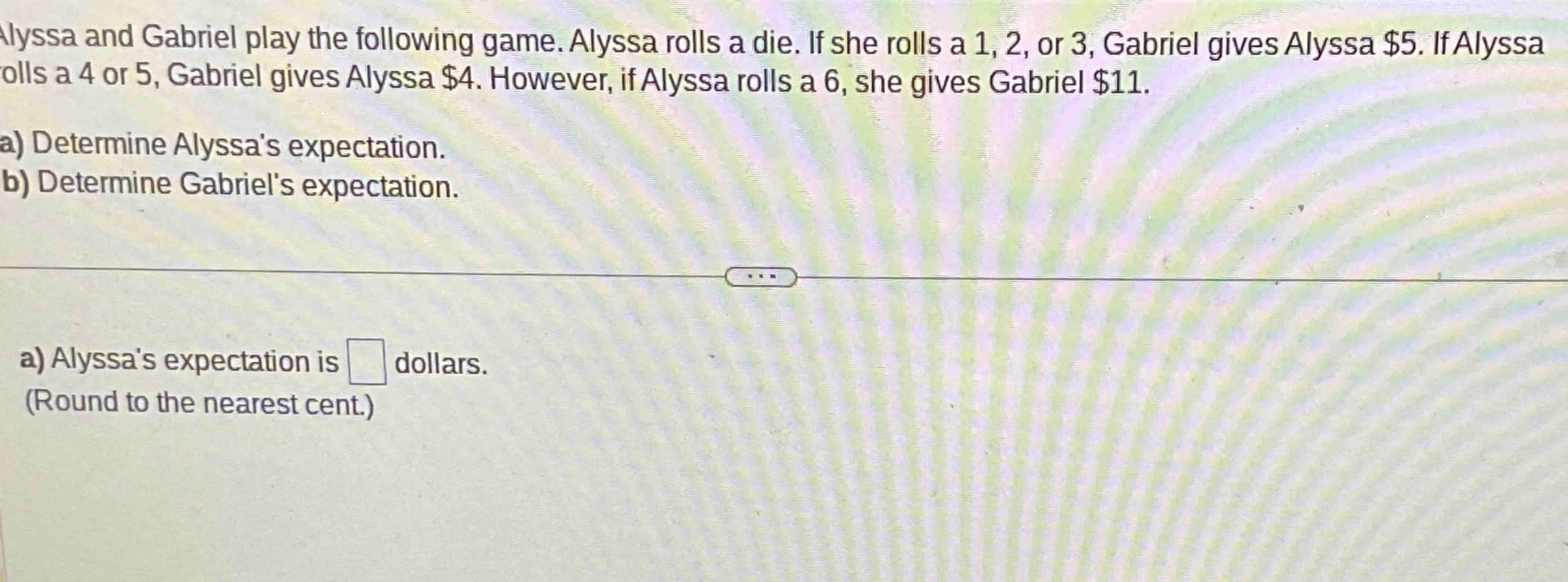 Solved Alyssa and Gabriel play the following game. Alyssa | Chegg.com