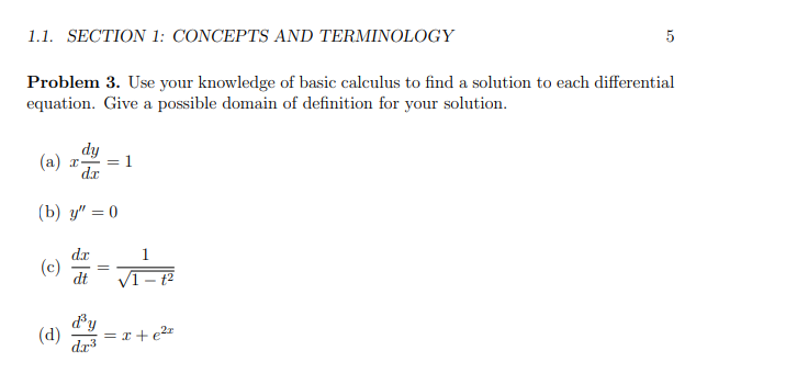 Solved Problem 3. Use your knowledge of basic calculus to | Chegg.com