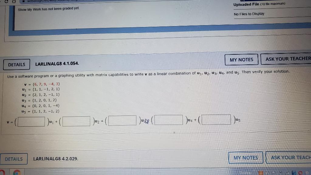 Solved webassign.net weer Uploaded File (10 file maximum) | Chegg.com