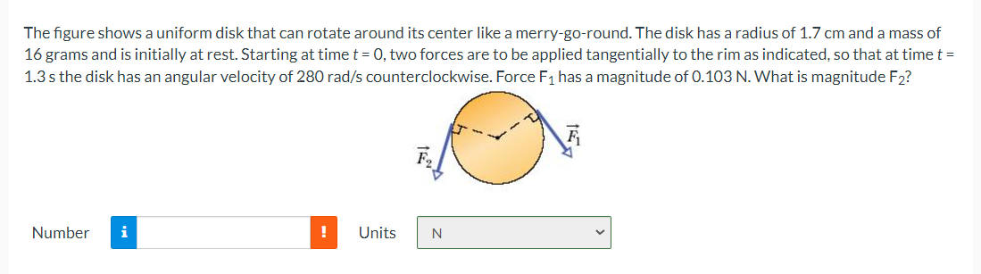Solved The figure shows a uniform disk that can rotate | Chegg.com