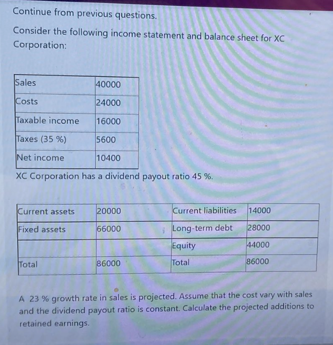 Solved Continue from previous questions. Consider the | Chegg.com