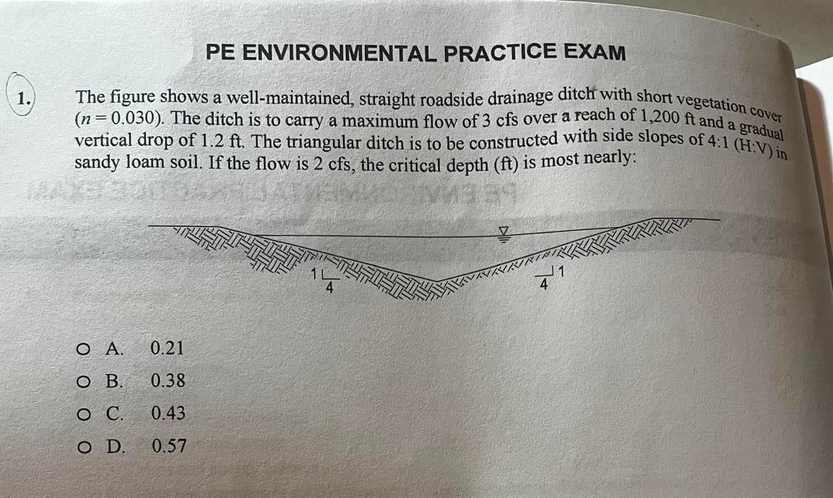 Solved The figure shows a well-maintained, straight roadside | Chegg.com