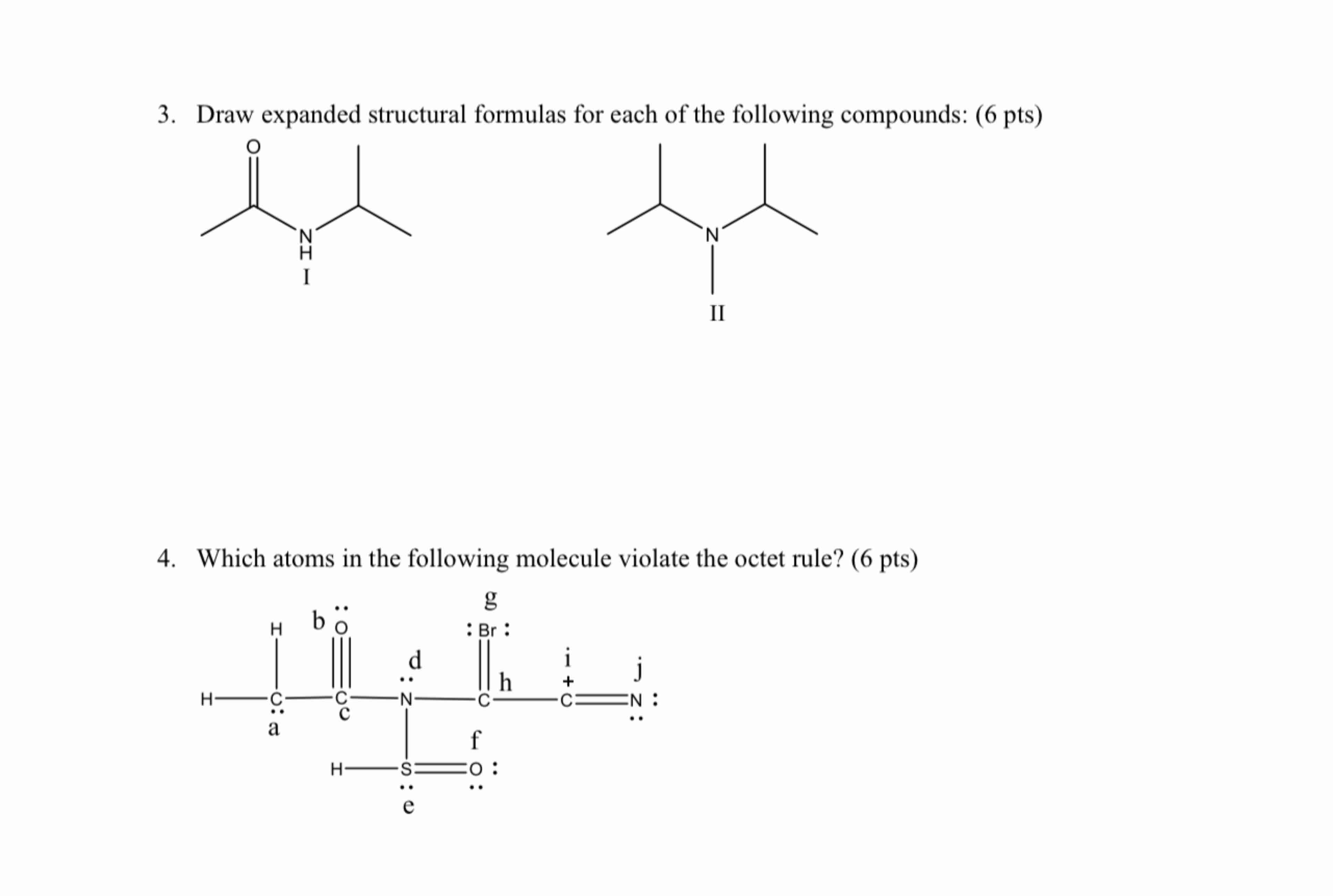 Solved by an EXPERT 3. ﻿Draw expanded structural formulas for each of the | Chegg.com