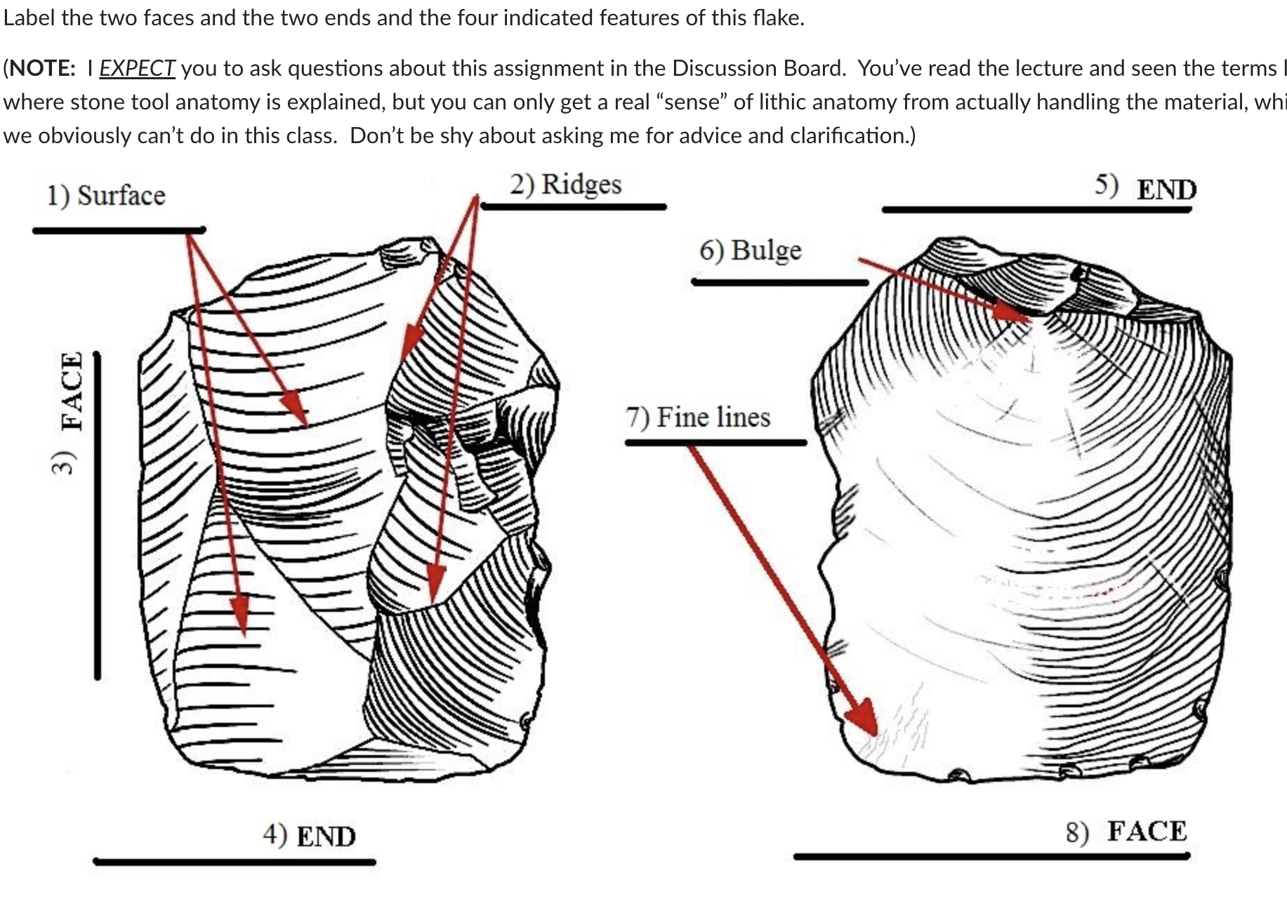 Label the two faces and the two ends and the four | Chegg.com