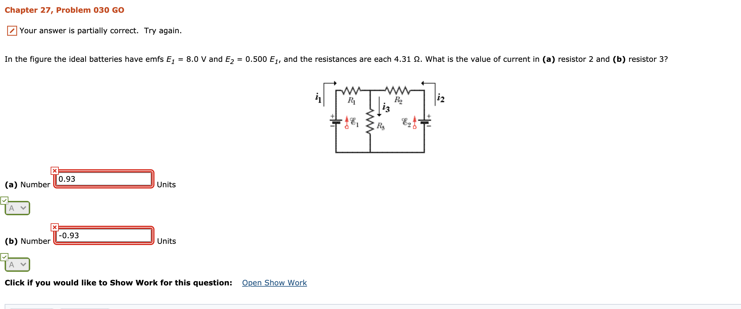 Solved Chapter 27 Problem 030 Go Your Answer Is Partially 7182