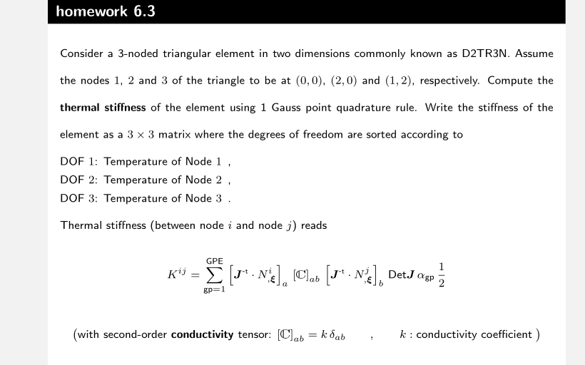 Solved Consider a 3-noded triangular element in two | Chegg.com