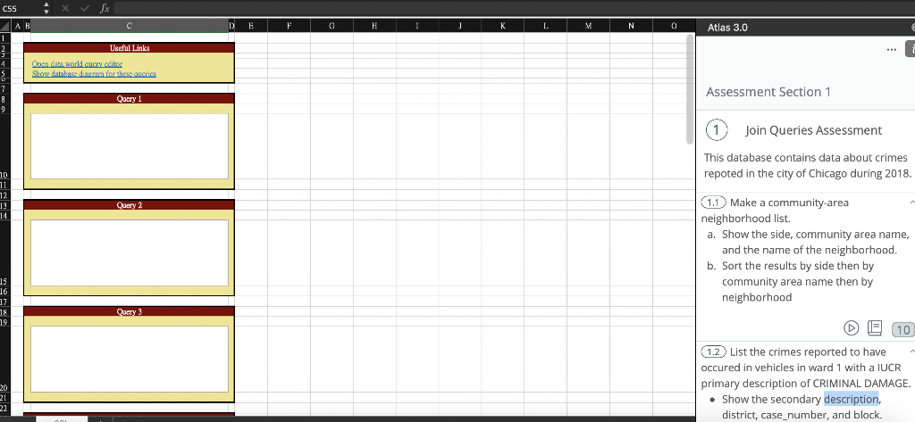 This database contains data about crimes repoted in | Chegg.com