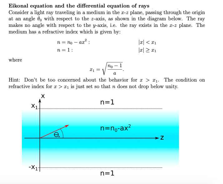 Solved Eikonal equation and the differential equation of | Chegg.com
