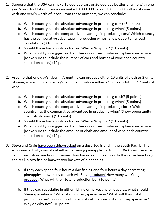 Solved Example problem: Anna can produce either 18 oranges | Chegg.com