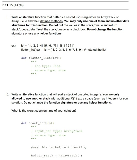 Solved class ArrayStack: def _init__(self): self.data- [] | Chegg.com