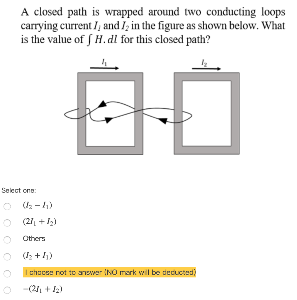 Solved A closed path is wrapped around two conducting loops | Chegg.com