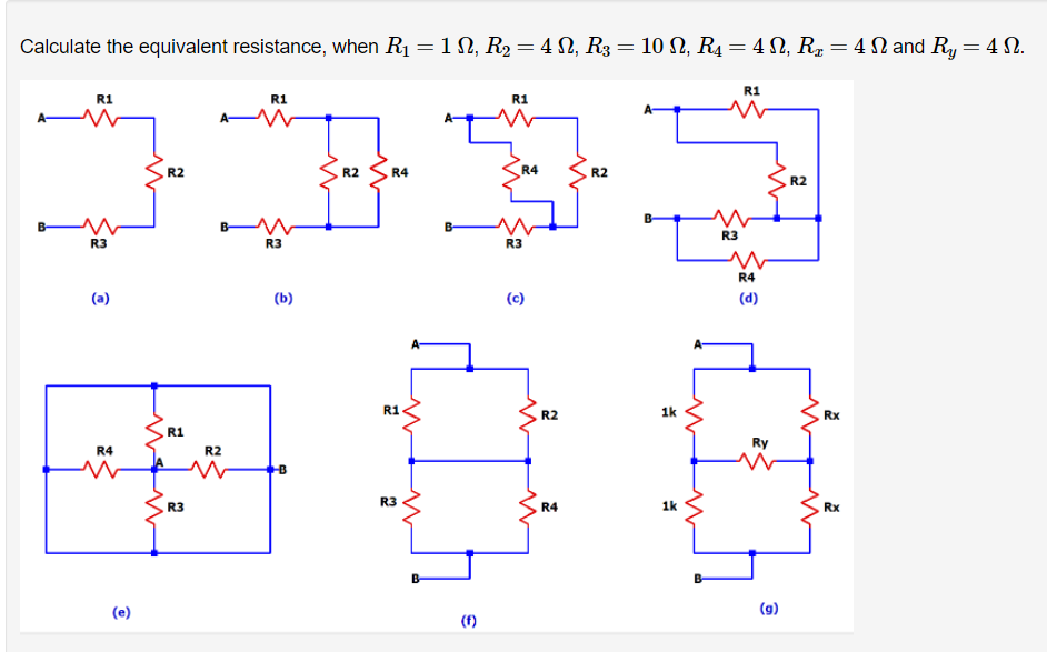 Solved Calculate the equivalent resistance, when R1 = 11, R2 | Chegg.com