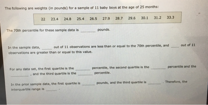Solved Aa Aa 5. Measures of location - Percentiles and | Chegg.com