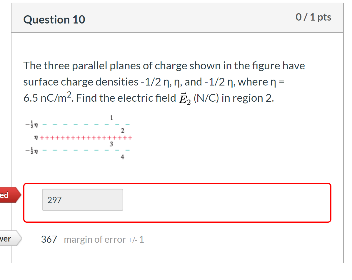 Solved Question 10 0/1 pts The three parallel planes of | Chegg.com