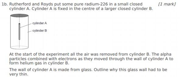 Solved The first scientists to identify alpha particles by a | Chegg.com