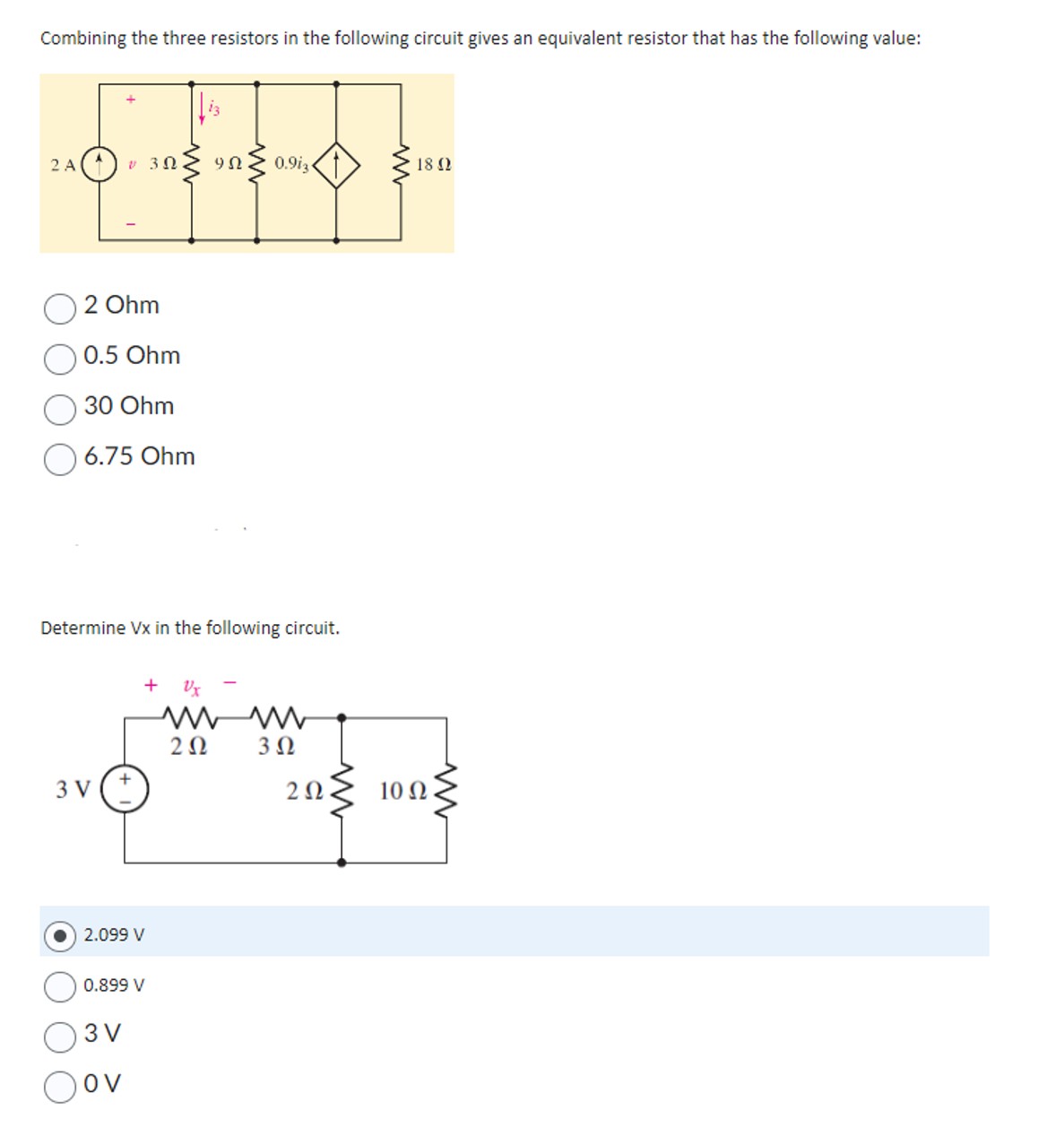 Solved Combining the three resistors in the following | Chegg.com