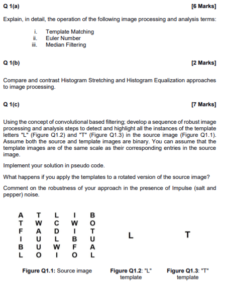 Q 1(a) [6 Marks] Explain, in detail, the operation of | Chegg.com