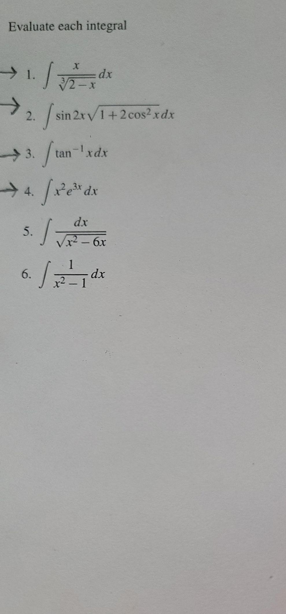 Solved Please solve numbers 2-6 while showing as much detail | Chegg.com